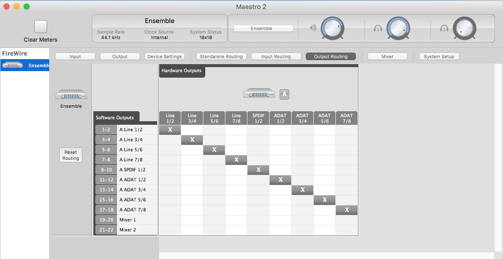 Routing Ensemble FireWire